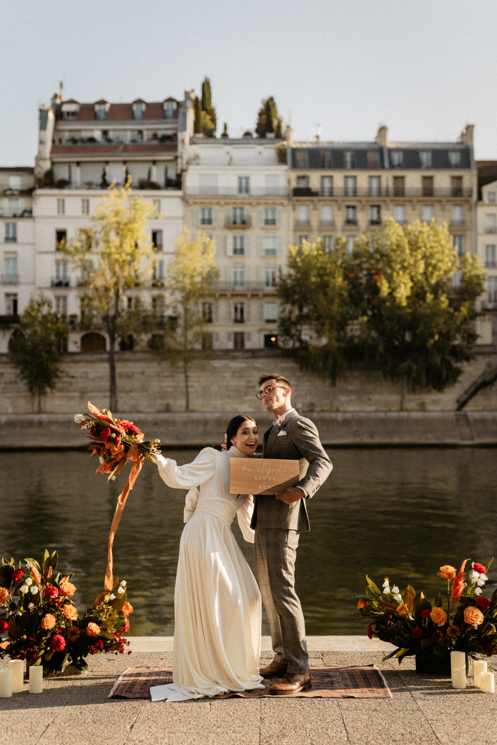 Inspiration: Paris Elopement by the Seine River - The Paris Elopement