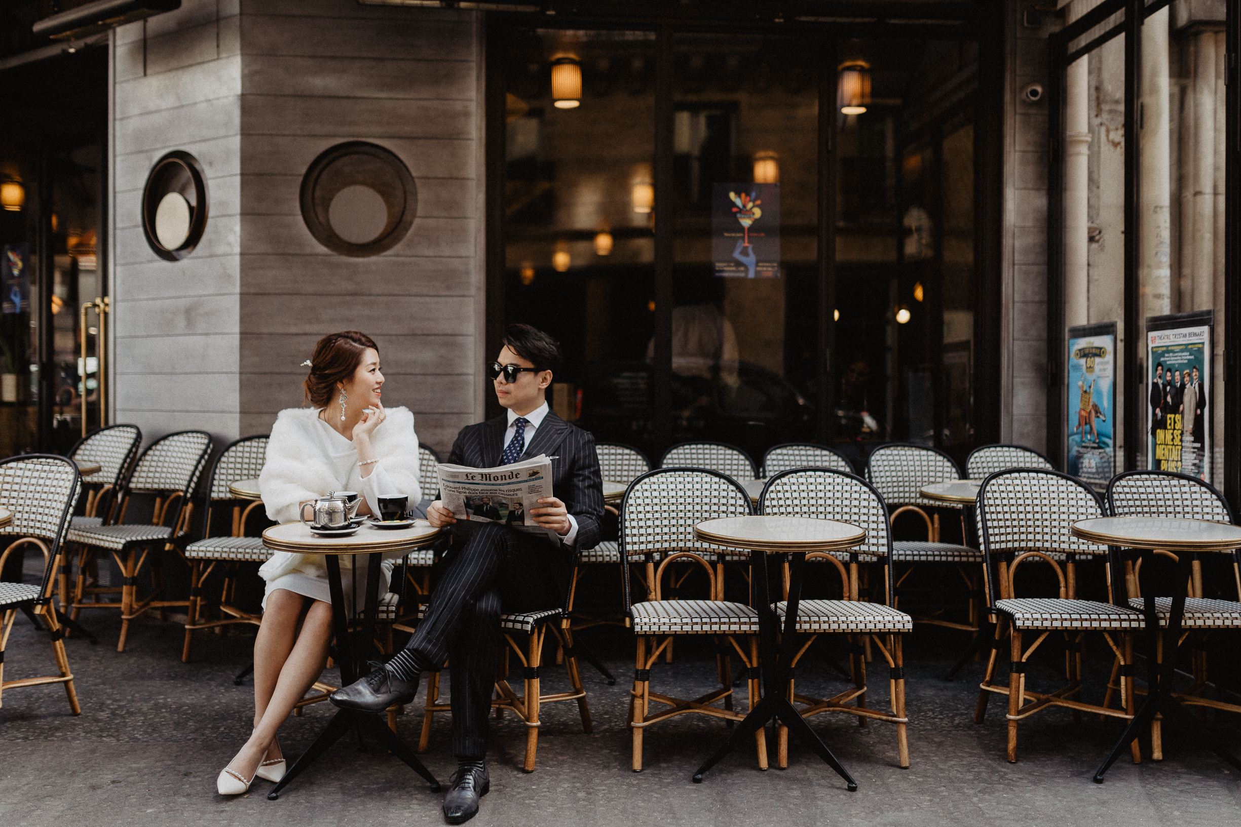 Parisian café - The Paris Elopement