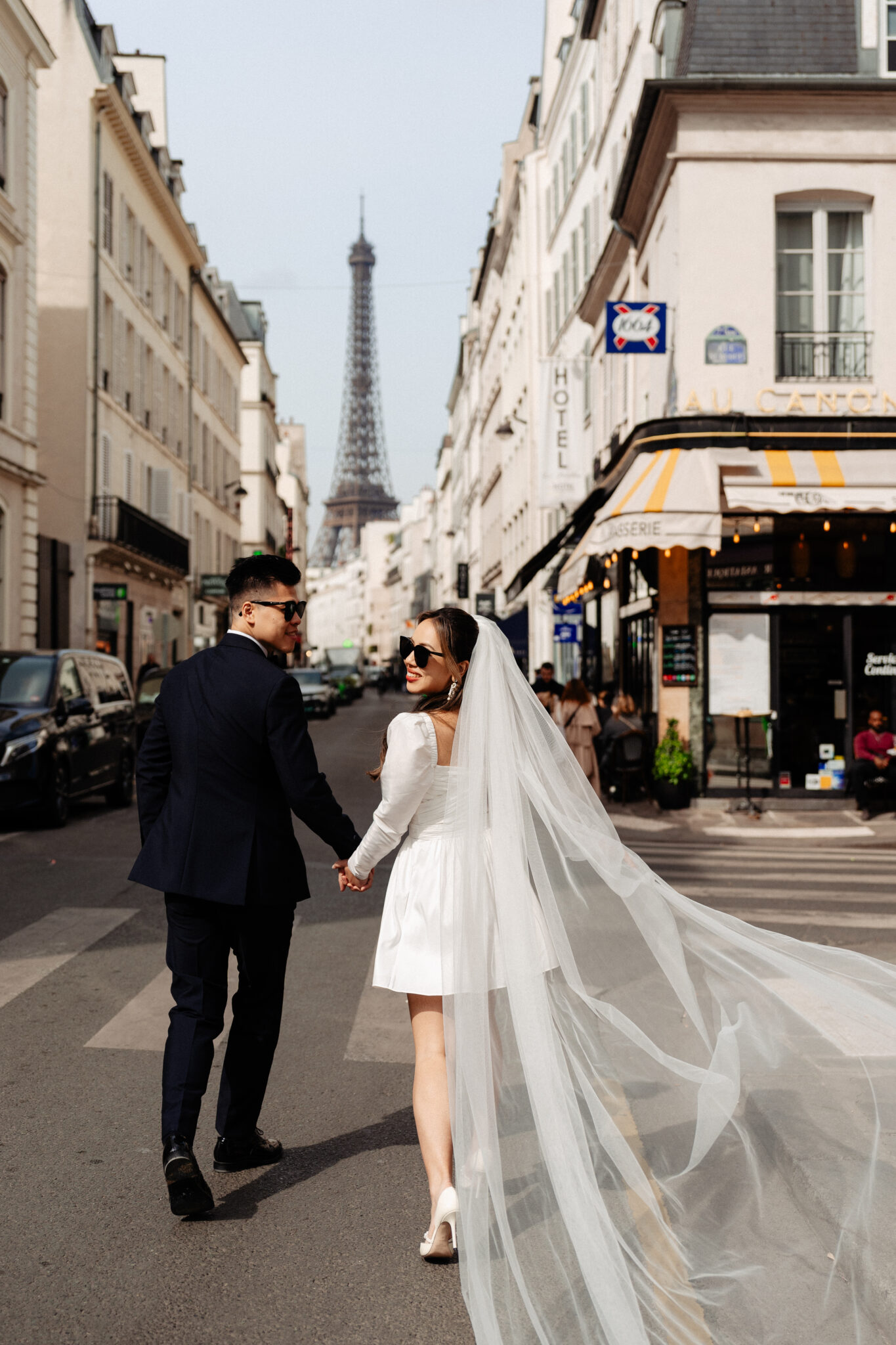 Spring Paris Elopement with a Modern Twist and Traditional Qi Pao
